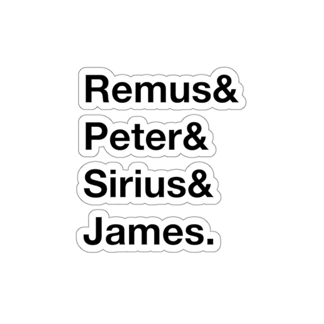 Remus, Peter, Sirius, James Sticker - Etsy