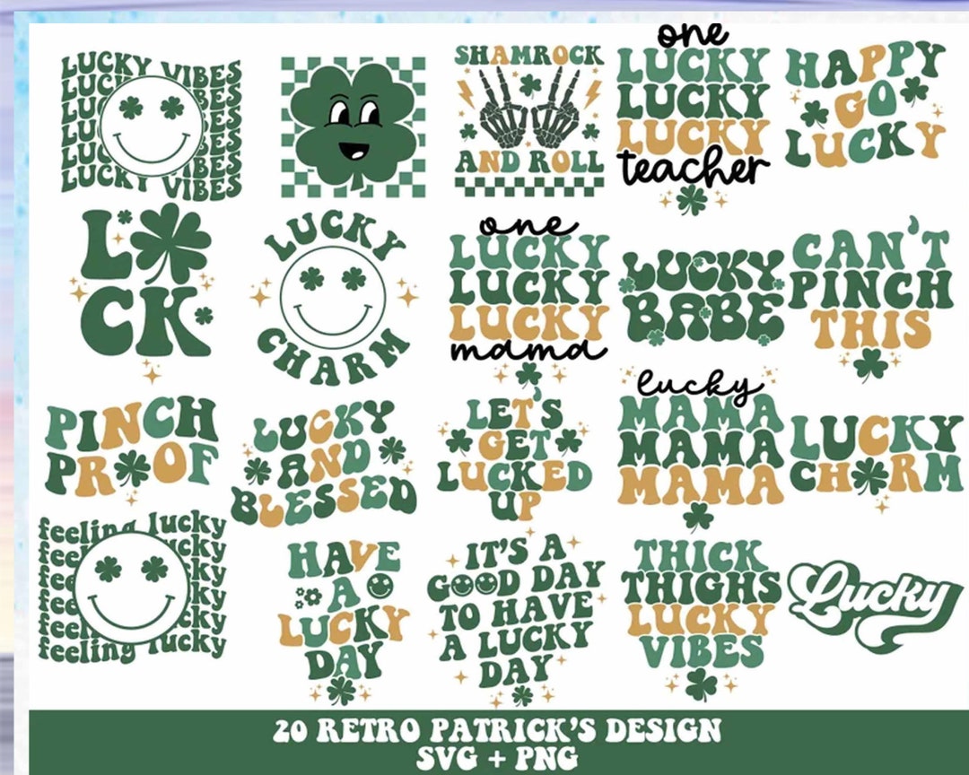 Lucky Charm Smiley Face PNG, Glitter Smiley Face PNG, St. Patricks Day ...