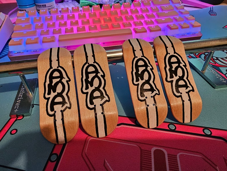 Wooden Fingerboard Deck, Basic Deck With D3D Logo Graphic - Etsy