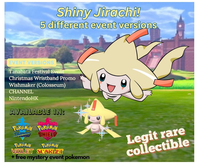 Shiny Event Jirachi - Etsy