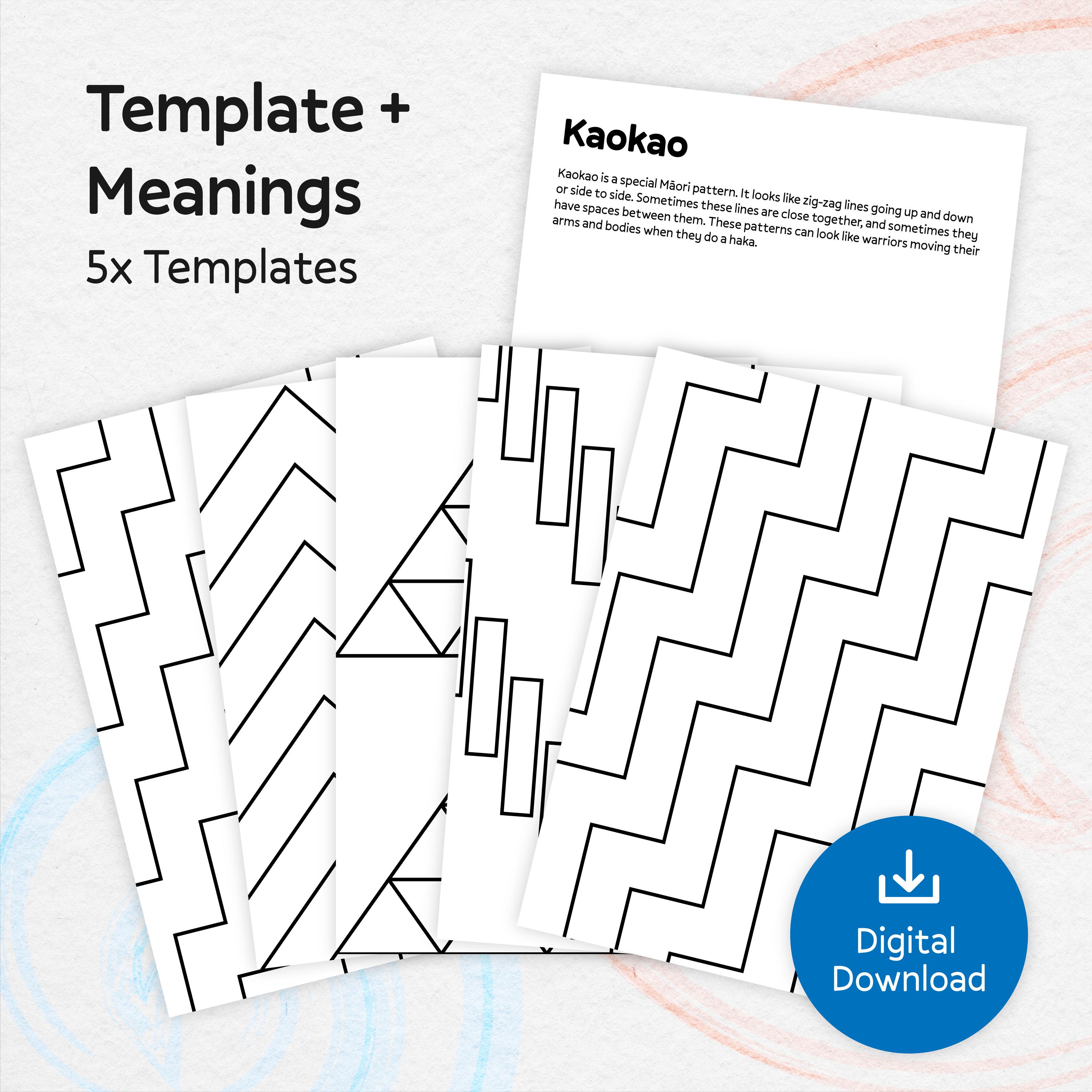 Tukutuku Colouring in Templates – Māori Pattern Art for Tamariki - Etsy