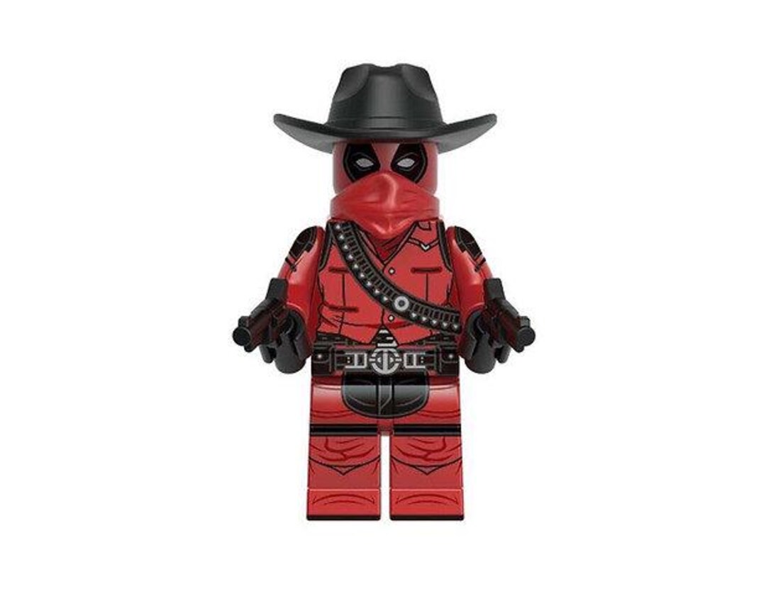 Deadpool Cowboy Superhero Custom Built Minifigure - Etsy