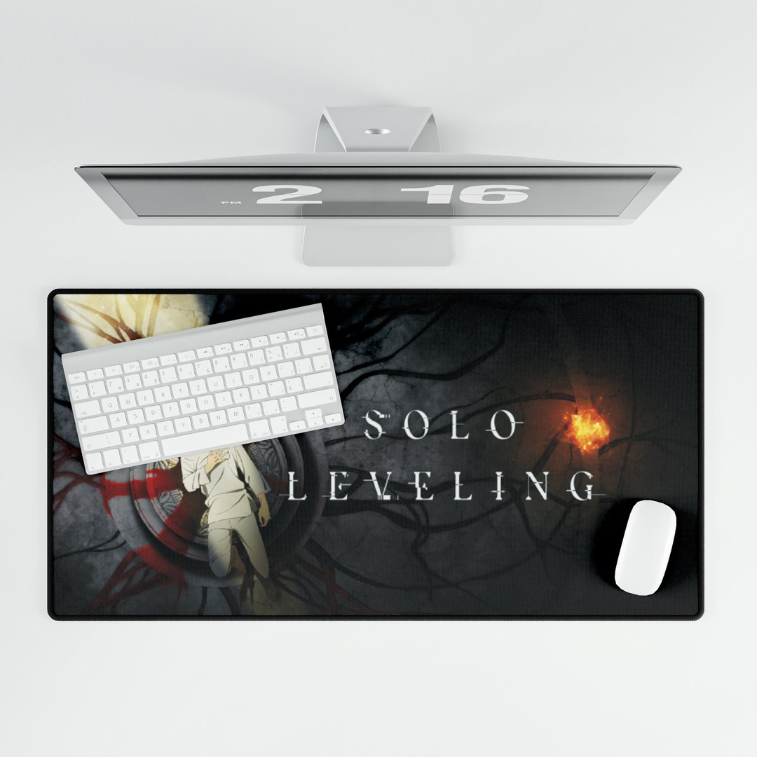 Solo Leveling Desk Mat Large Gaming Mouse Pad With Sung Jin-woo Design ...