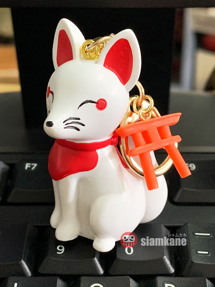 Kitsune Fushimi Inari Lucky Amulet Fox Keychain - Etsy