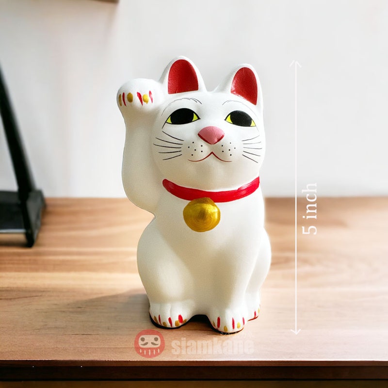Maneki Neko Cat Ceramic - Etsy