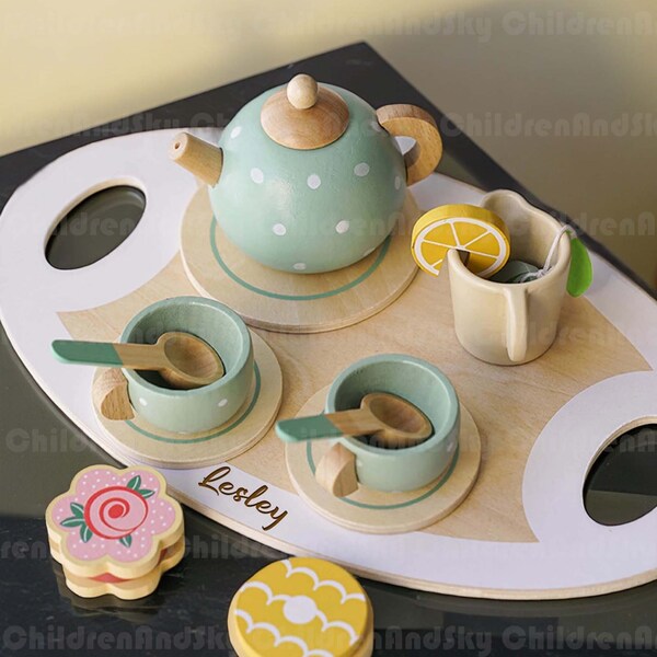 Wooden Tea Set - Etsy