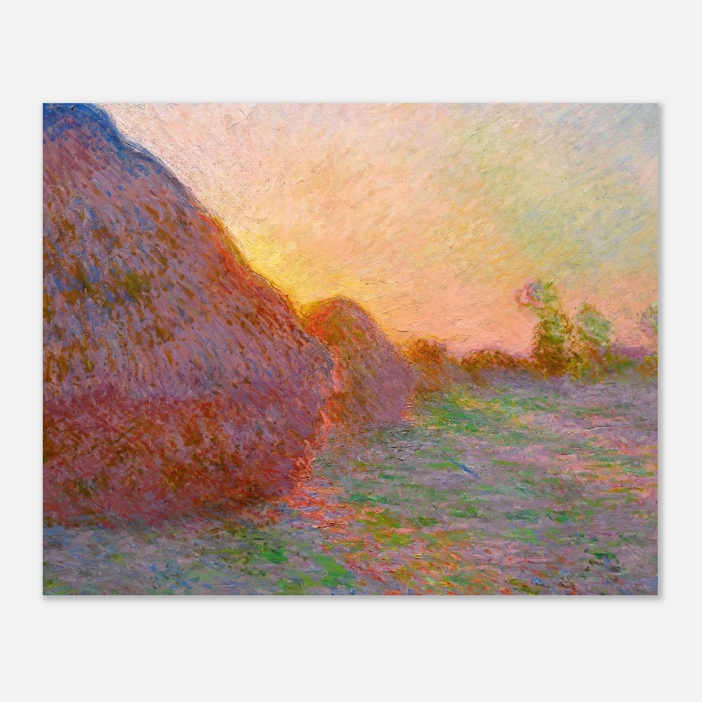 Haystacks Claude Monet Premium Poster, Matte - Etsy