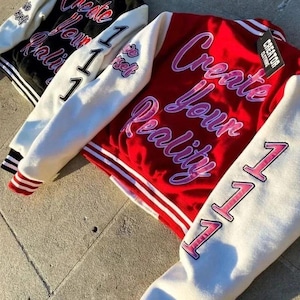 Custom Wool Letterman Jacket: Personalized Varsity Baseball Bomber ...