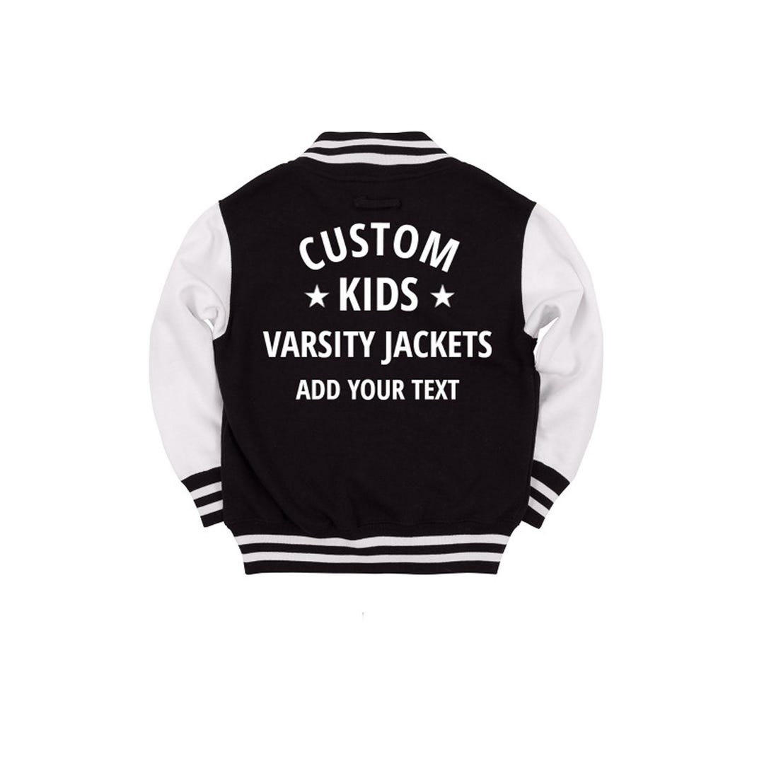 Personalized Kids Varsity Jacket: Custom Name, School Jacket - Etsy