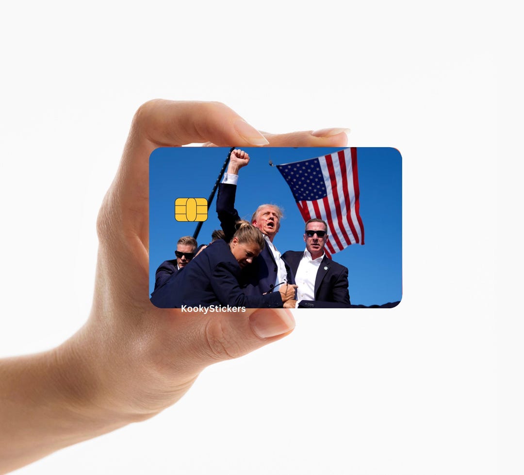 Trump Rally Attack Credit Card Sticker Debit Card Skin ATM Card ...