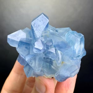 Blue Colour Celestine Cluster Spcimen From Afghanistan Mine, Raw ...