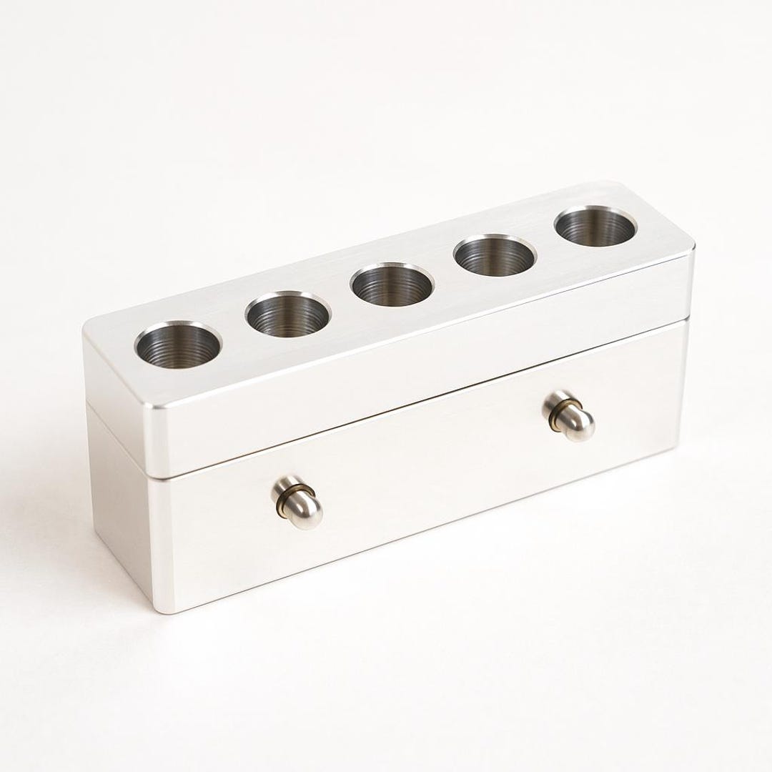 Food Grade Aluminium Lip Balm Tube Mold – 5 Cavities | Filling Tray for ...