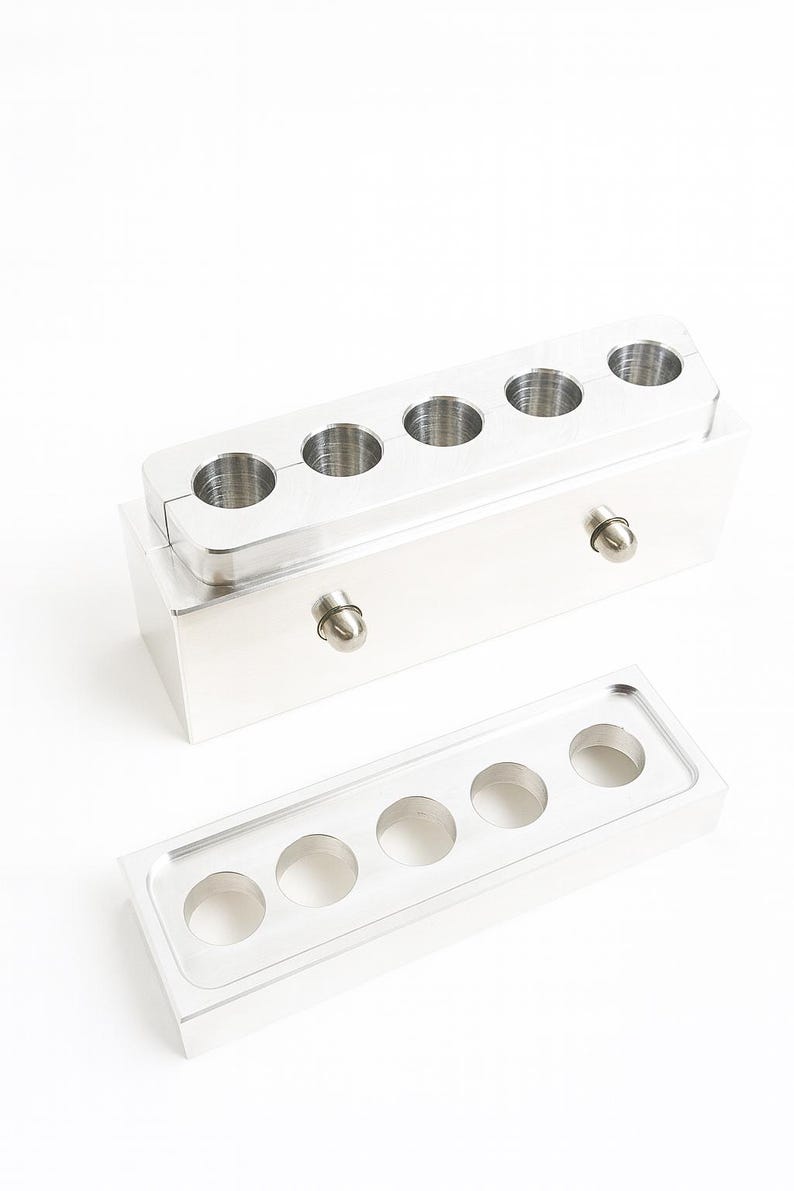 Food Grade Aluminium Lip Balm Tube Mold – 5 Cavities | Filling Tray for ...