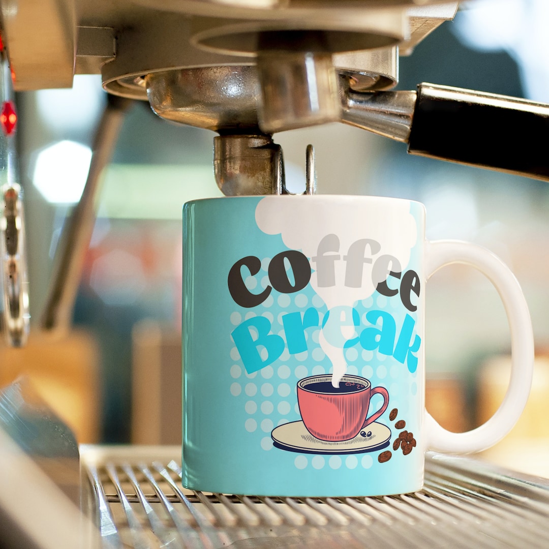 Coffee Break Mug, Coffee Lover, Gift for Coffee Lover, Coffee Cup ...