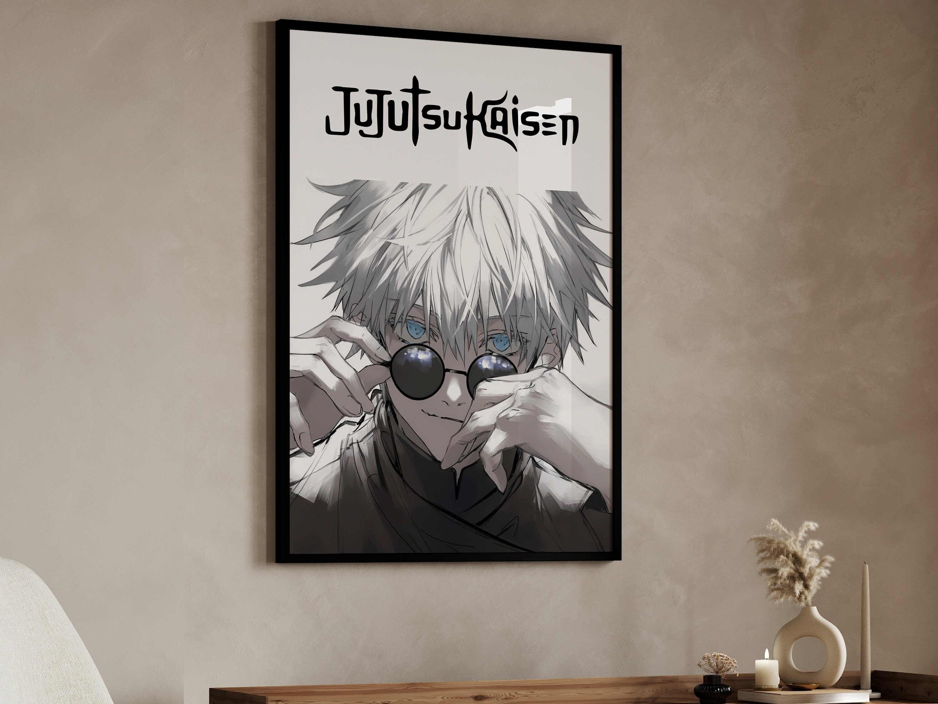 Jujutsu Kaisen Poster, Satoru Gojo Japanese Anime Wall Art, Manga ...