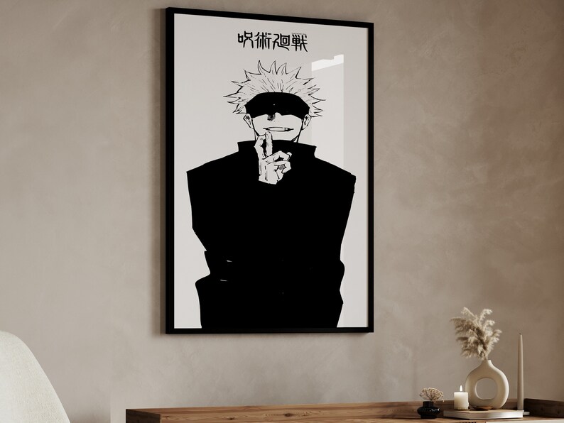 Jujutsu Kaisen Poster, Anime Manga Poster, Minimalist Painting ...
