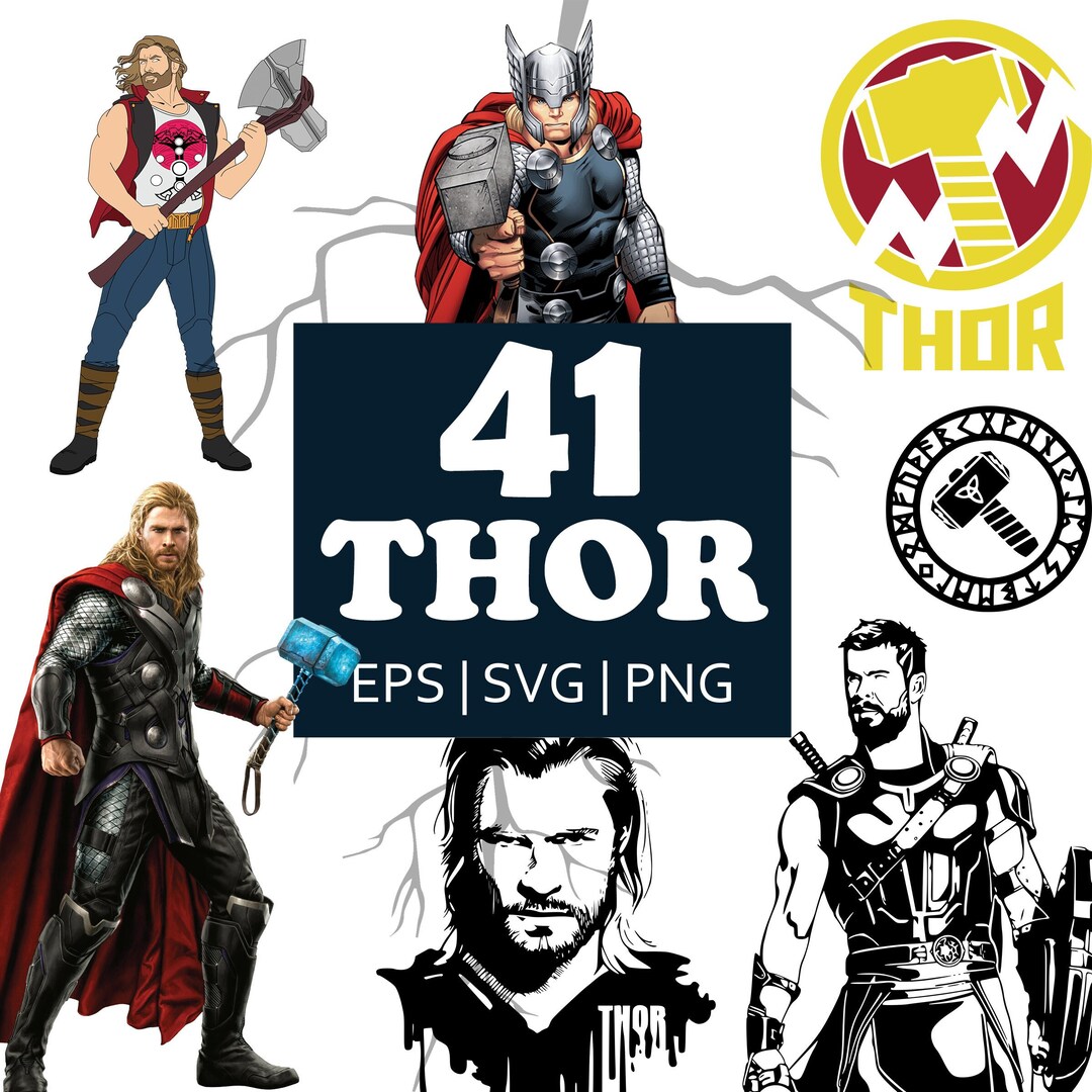 Thor SVG Ragnarök png Cortar archivo para Cricut Descarga digital ...