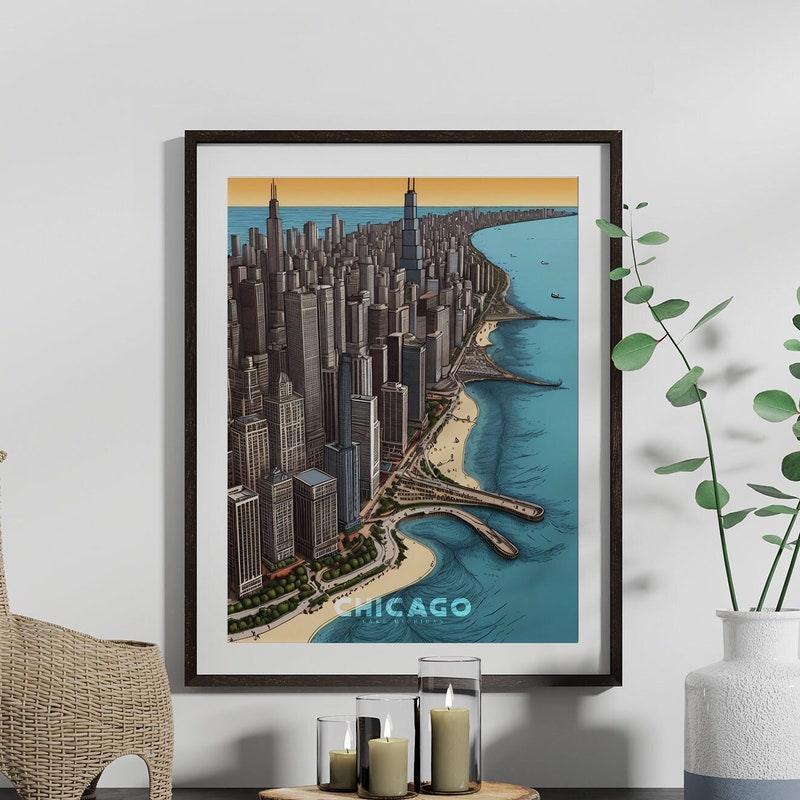 Chicago Wall Art - Etsy