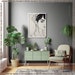 Customizable Cartoon Female Figure Digital Art for Home Decor Bauhaus ...
