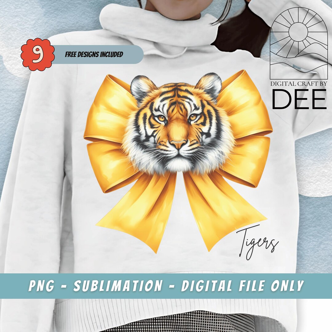 Tigers Mascot PNG, Tigers Spirit Wear, Tigers Spirit Shirt, Tigers ...