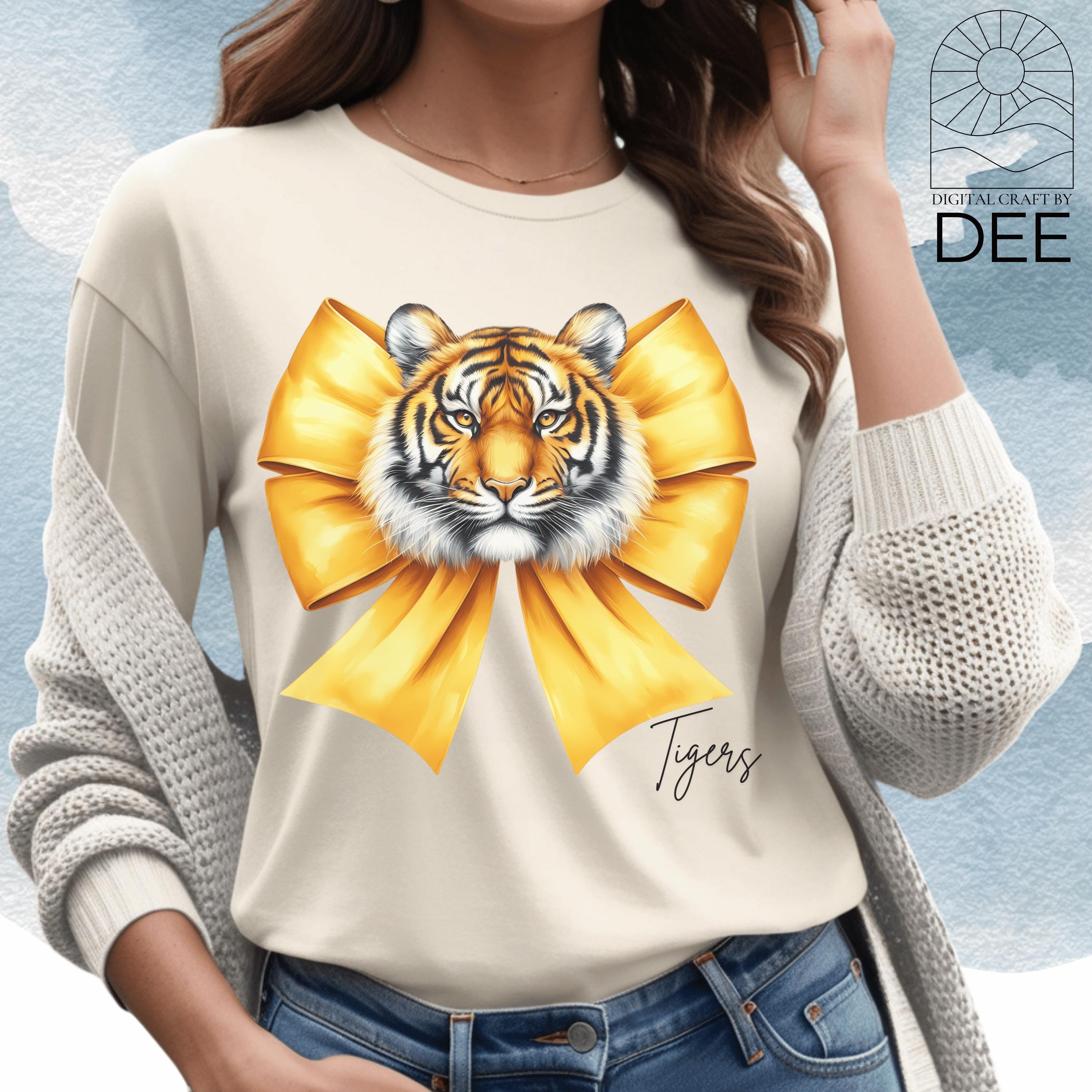 Tigers Mascot PNG, Tigers Spirit Wear, Tigers Spirit Shirt, Tigers ...