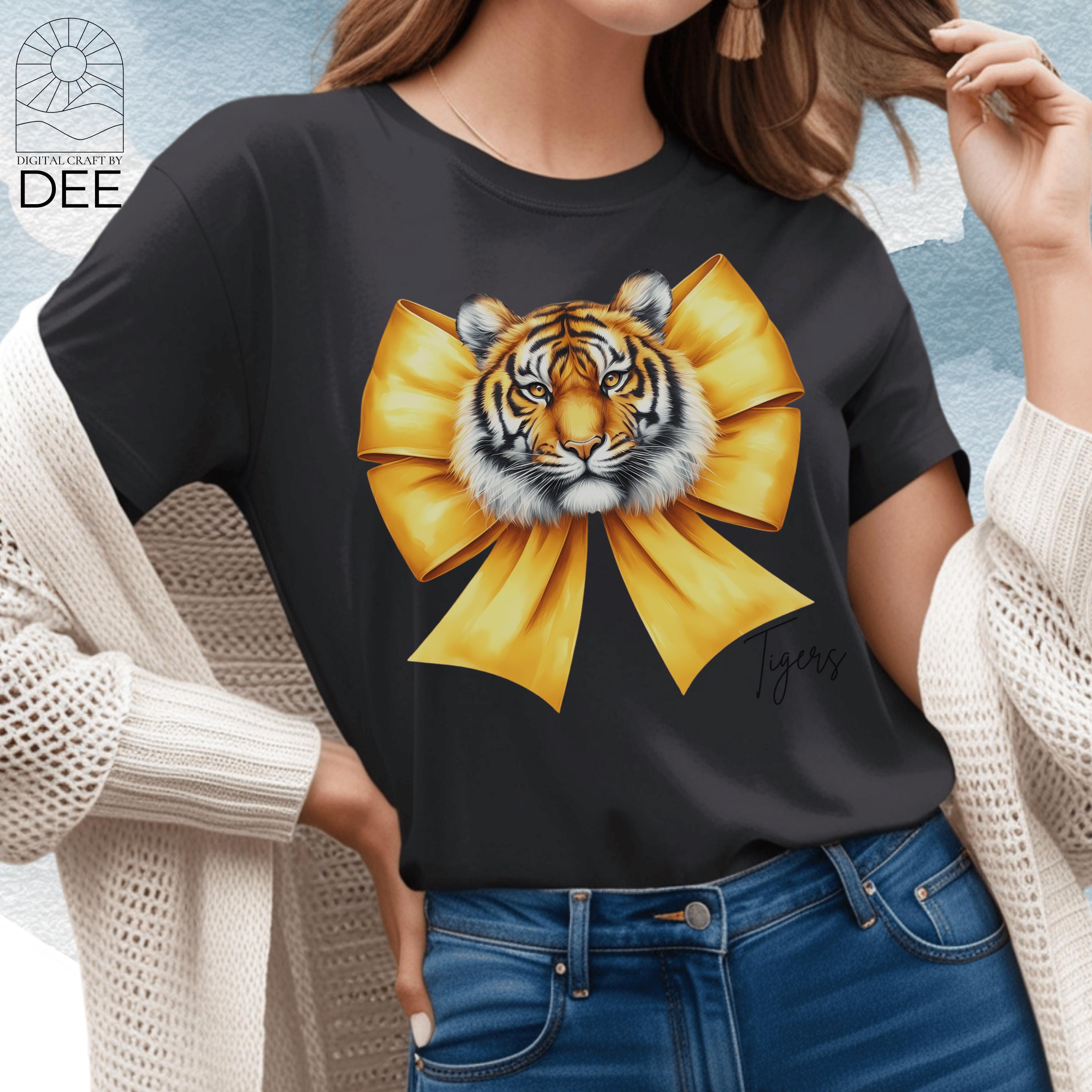 Tigers Mascot PNG, Tigers Spirit Wear, Tigers Spirit Shirt, Tigers ...