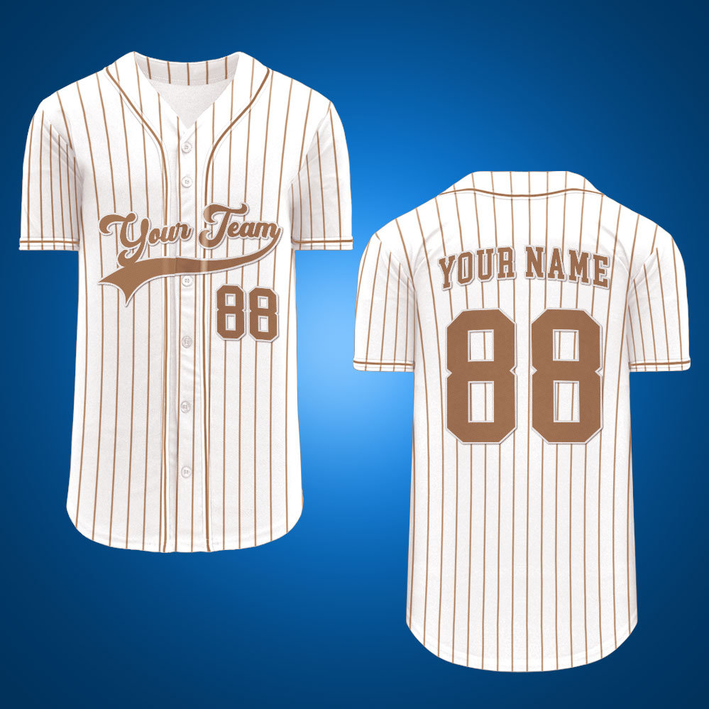 Personalized Name Team, Basic Baseball Jersey,custom Stripe Line Color ...