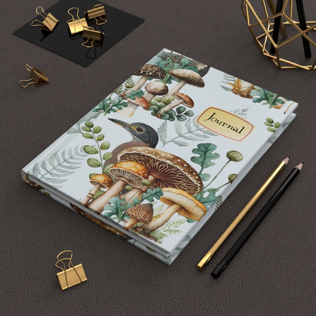Mushroom Journal, Cottagecore Journal, Floral Notebook, Botanical ...