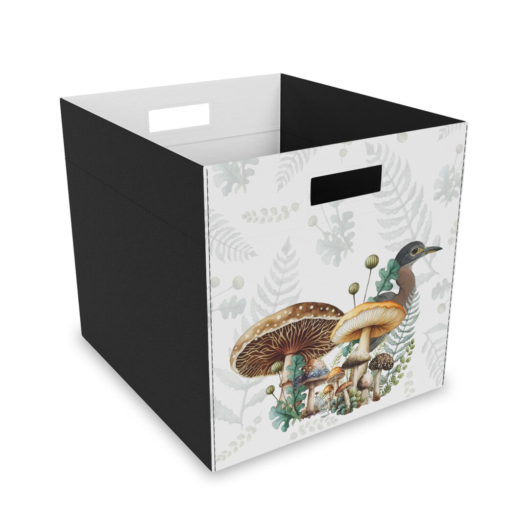 Cottagecore Felt Box, Storage Box, Mushroom Organizer Box, Forestcore ...
