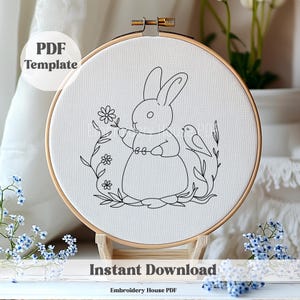 Peter Rabbit Design, Nursery Embroidery, Cottagecore Pattern, Nursery ...