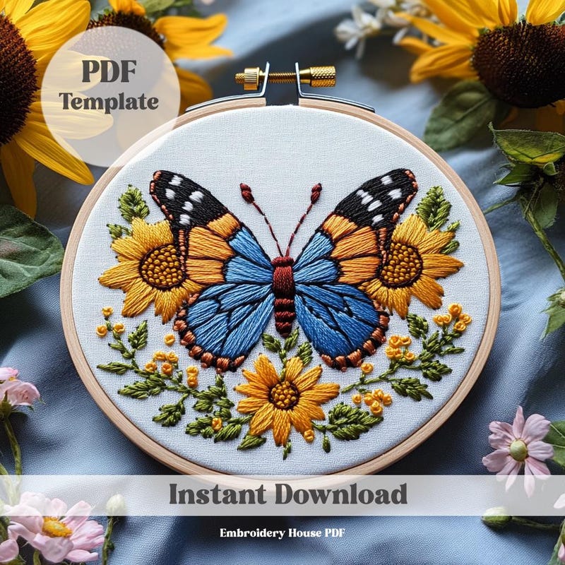 Embroidery Butterfly - Etsy