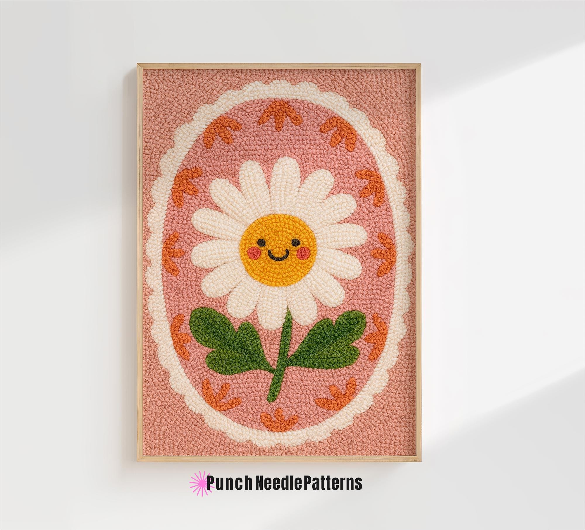 Daisy Dreams Punch Needle Pattern: Beginner Needlework Design, Girls ...