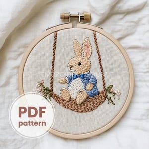 Peter Rabbit Embroidery, Peter Rabbit Pattern, Nursery Decor, Nursery ...