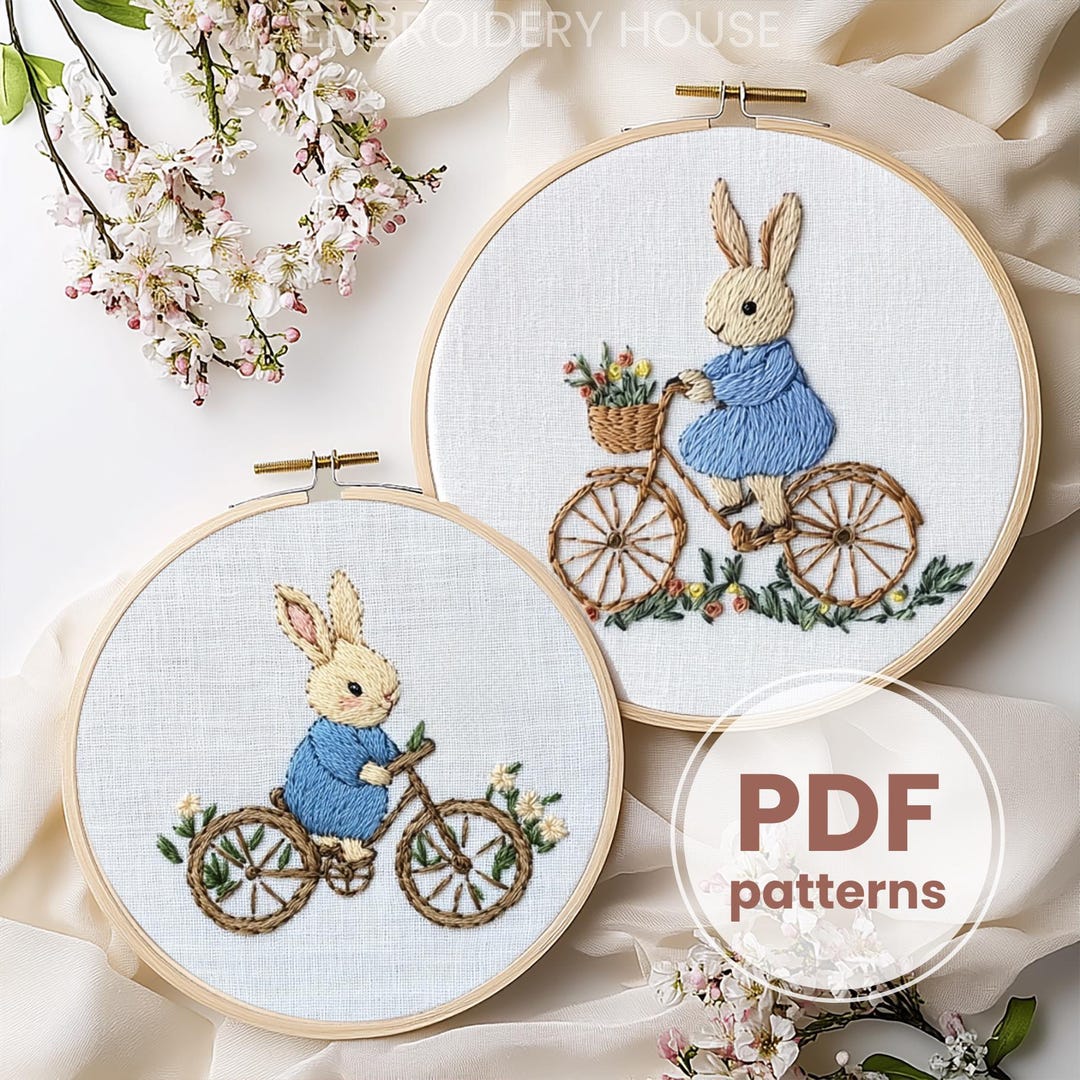 Peter Rabbit Embroidery, Handmade Embroidery, Wall Decor, Nursery Decor ...