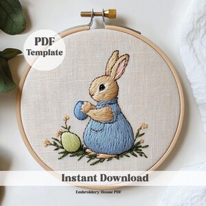 Peter Rabbit Easter, Inspired Embroidery for Nursery, Bunny Rabbit ...