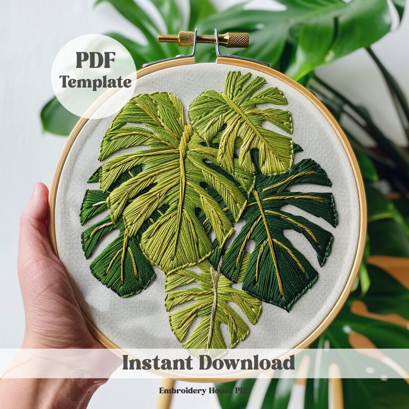 Plant Embroidery - Etsy