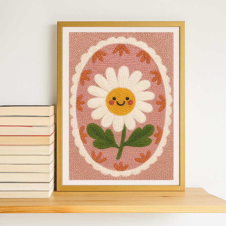 Daisy Dreams Punch Needle Pattern: Beginner Needlework Design, Girls ...