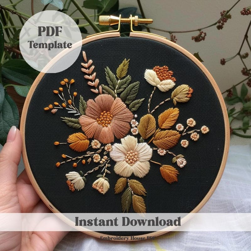 Floral Hand Embroidery - Etsy