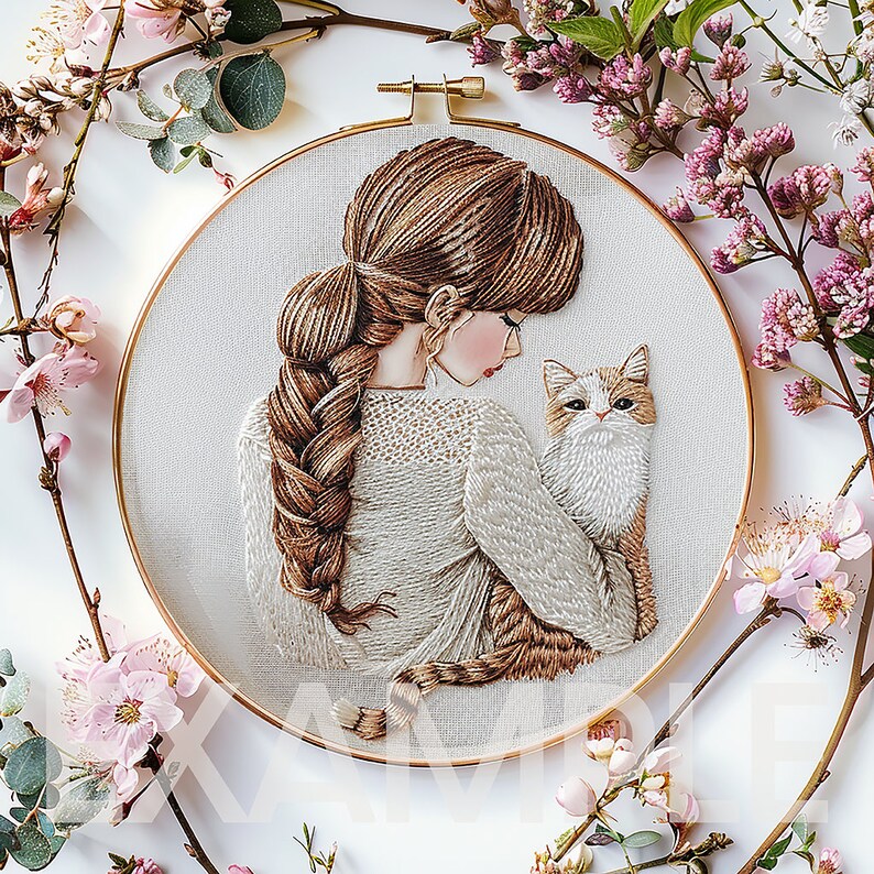 Embroidery Hoop Mockup, Cross Stitch Mockup, Embroidery Mockup, Stitch ...