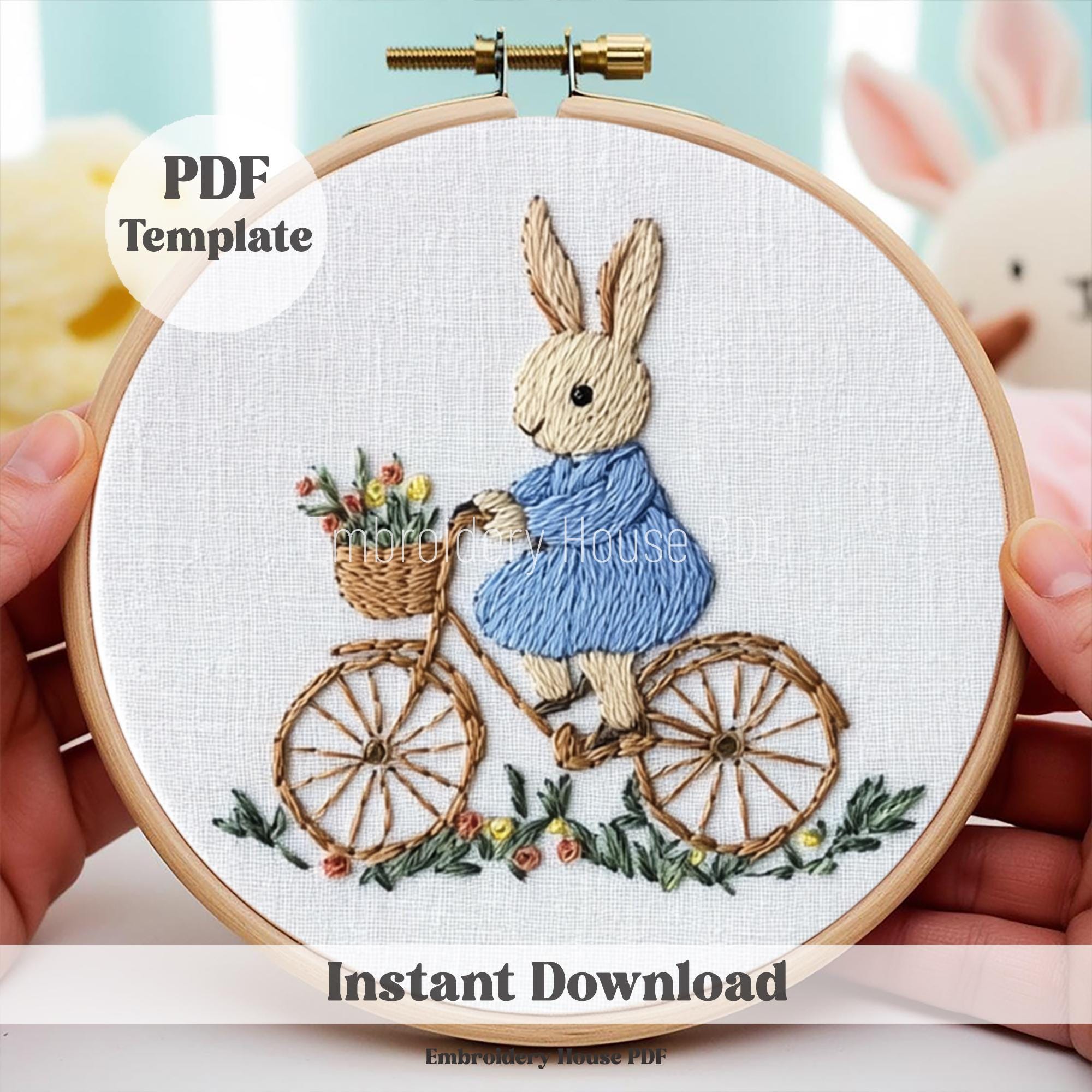 Peter Rabbit Embroidery, Handmade Embroidery, Wall Decor, Nursery Decor ...