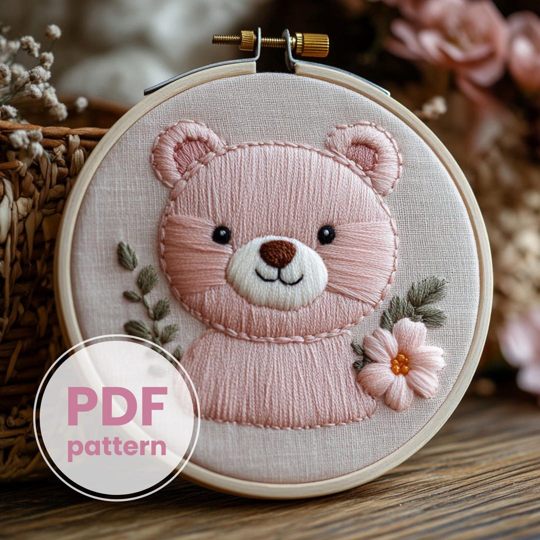 Nursery Hand Embroidery Pattern, Printable Embroidery, PDF for Baby ...