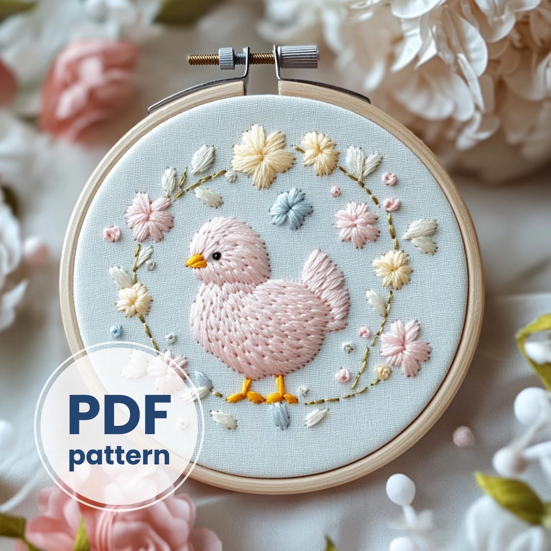 Nursery Art Hand Embroidery Pattern, Baby Room Embroidery, PDF Pattern ...