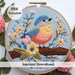 Bird Hand Embroidery Pattern, Bird Embroidery, Floral Bird, Cute Hand ...