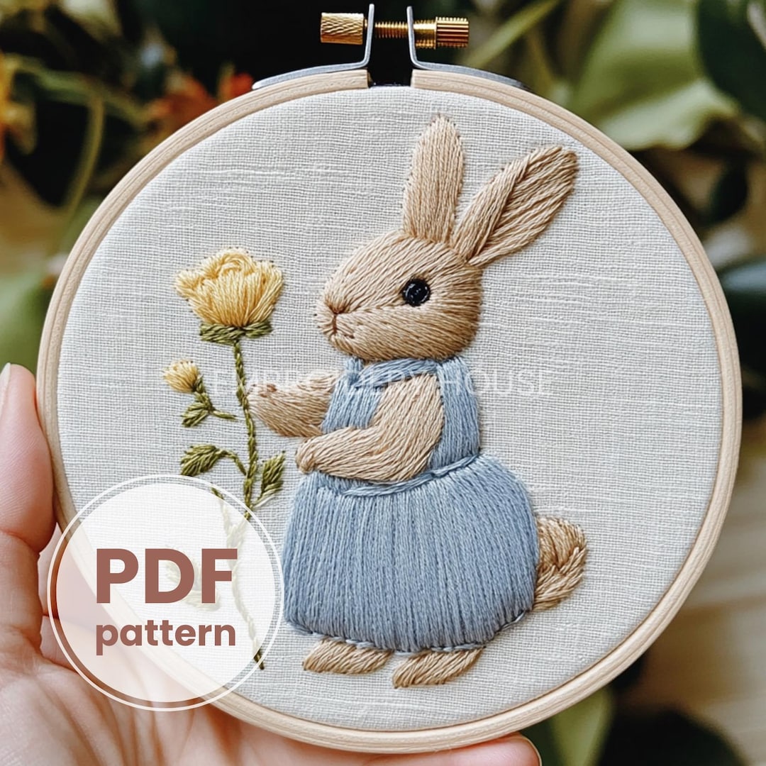 Beatrix Potter Peter Rabbit Embroidery Pattern PDF - Instant Download ...