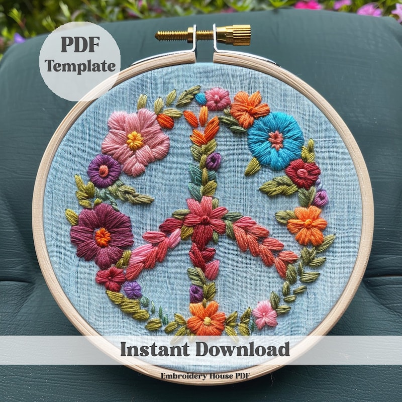 Crochet Peace Sign - Etsy