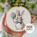 Peter Rabbit Hand Embroidery Pattern PDF, Beatrix Potter Inspired ...