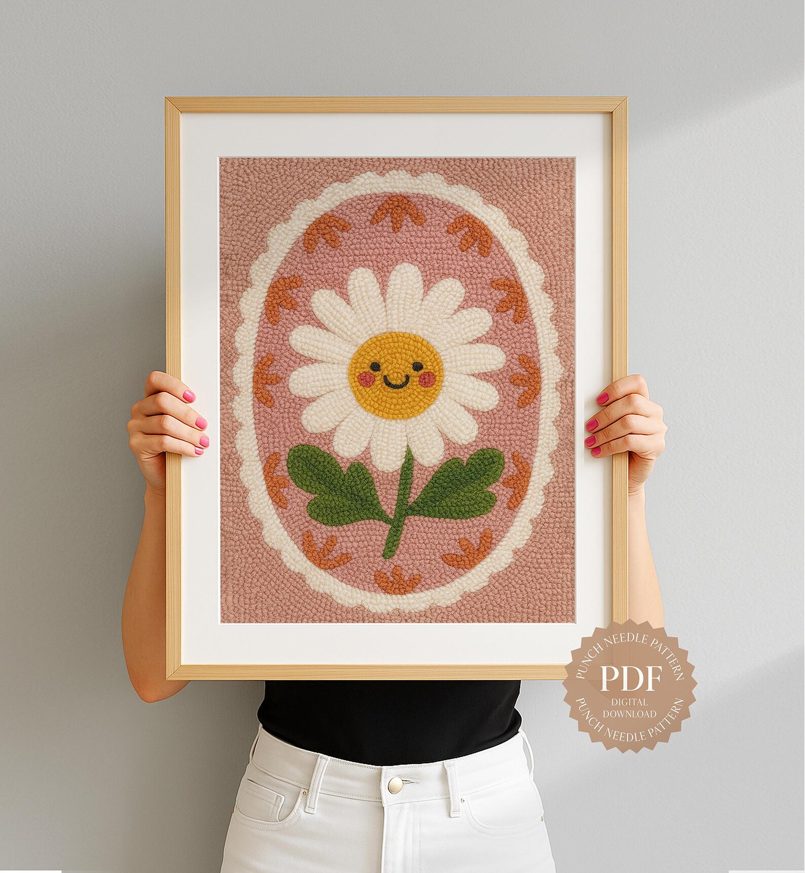 Daisy Dreams Punch Needle Pattern: Beginner Needlework Design, Girls ...