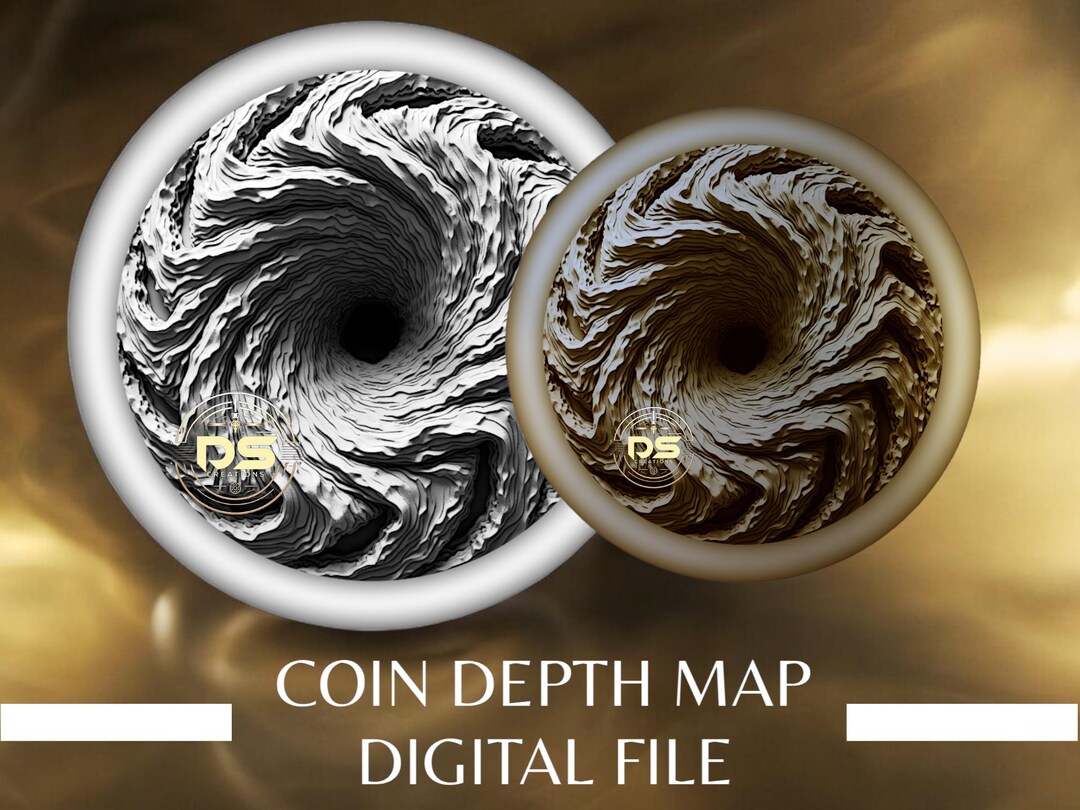 Vortex Depth Map File for Coin, Wood or Slate Engraving - Etsy