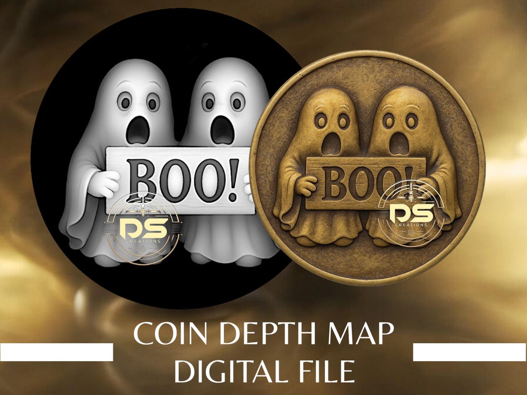 3D Coin Depth Map | Optimised Resolution PNG File | for Lightburn 3D ...