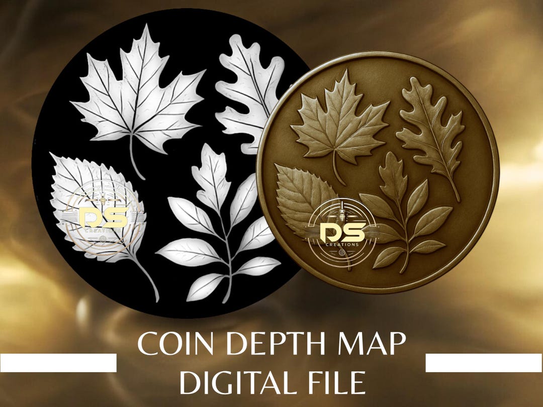 Coin Depth Map | Optimised Resolution PNG File | for Lightburn 3D Slice ...